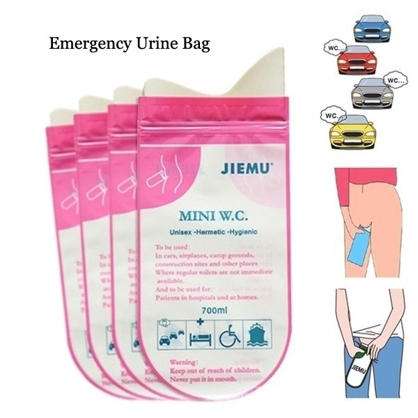 SG Seller - 700ml Travel / Car Urine pee Emergency disposable bag Urine ...