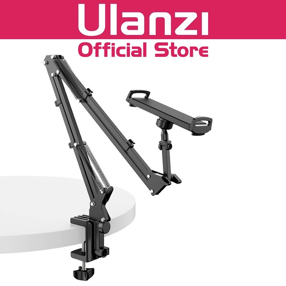 ULANZI T2 Metal Tablet Phone Holder Clip Desktop Table Clamp Mount ...