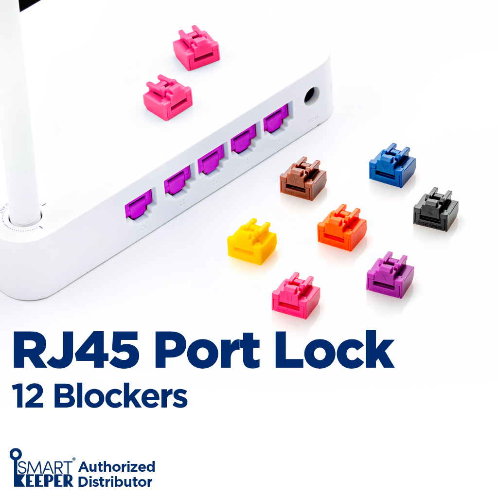 RJ45 Port Lock 12(LAN blocker 12, Key NOT included, SMARTKEEPER ...