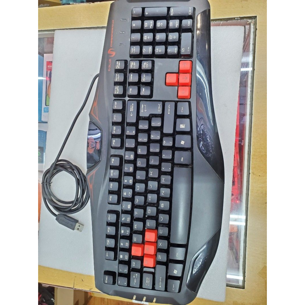 E-Blue Cobra Combatant-X WASD LED Wired Gaming Keyboard | Black ...