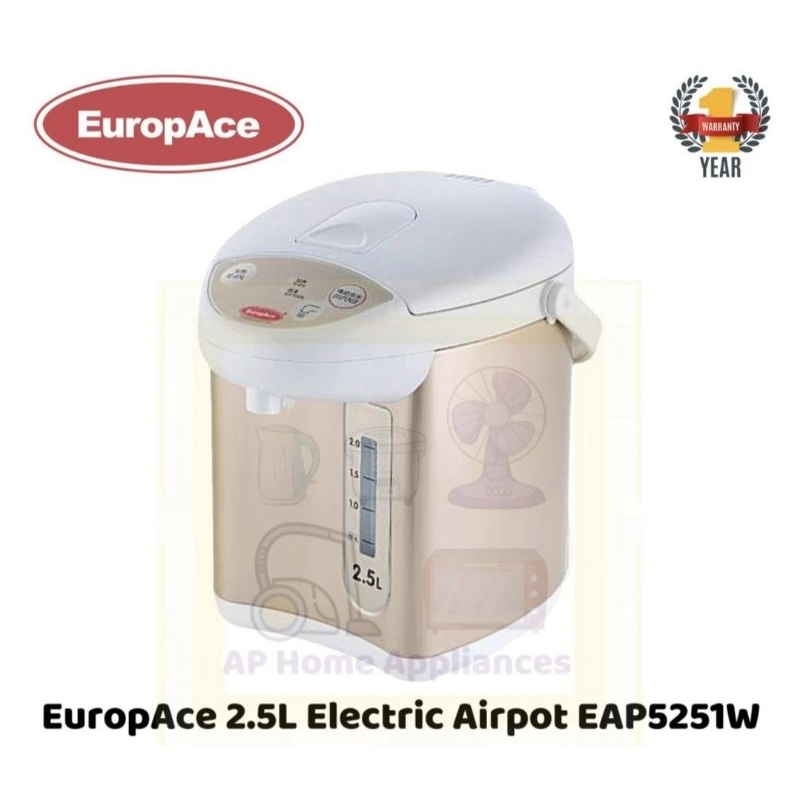 EuropAce 2.5L Electric Airpot EAP5251W EAP 5251W | Shopee Singapore