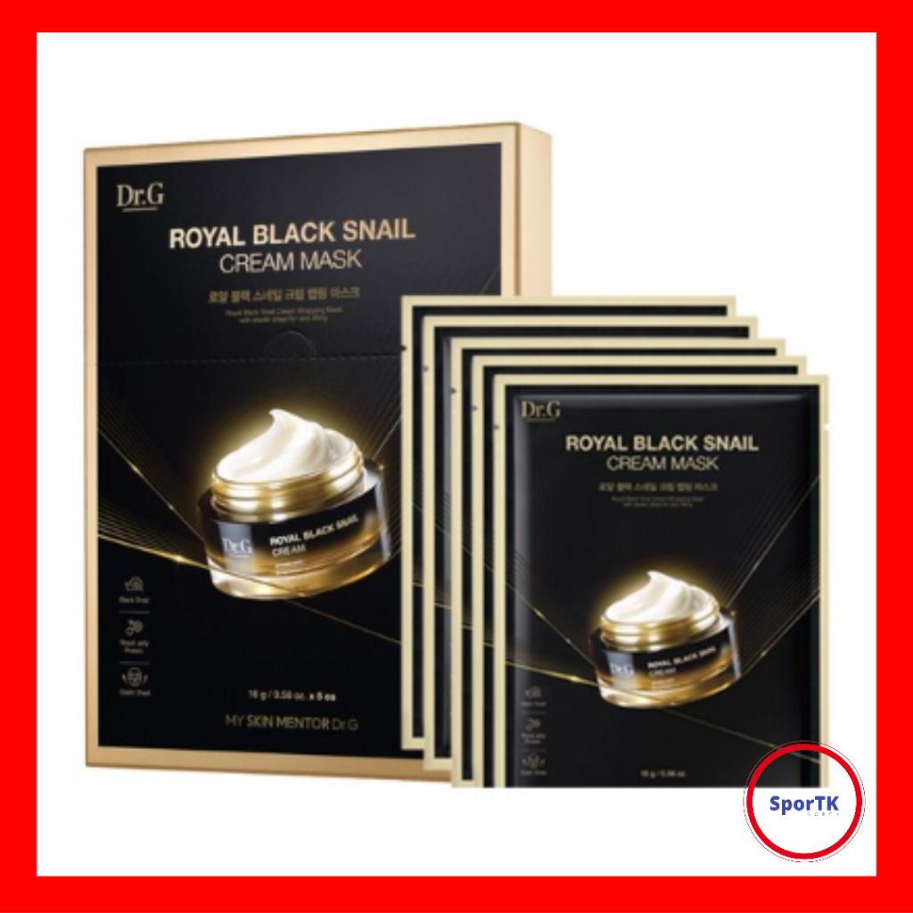 DR.G Royal Black Snail Cream Mask Pack 1p/5p | Shopee Singapore