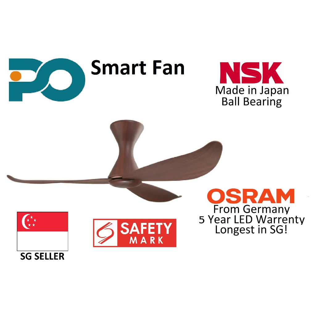PO ECO Ceiling Fan ABLA H3 - 01 - 38" (WIFI-enable) | Shopee Singapore