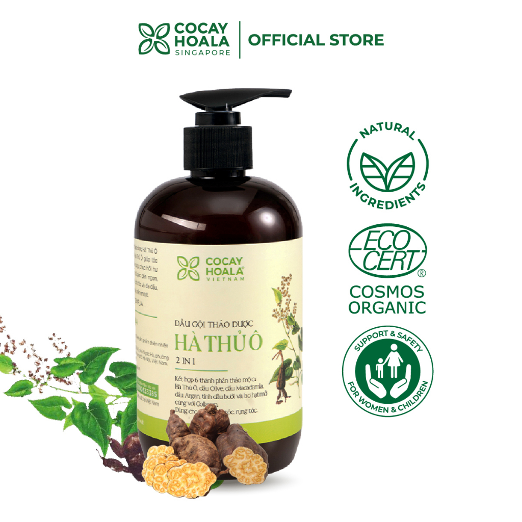 COCAYHOALA Polygonum multiflorum 2in1 Herbal Shampoo - Reduce Gray Hair ...