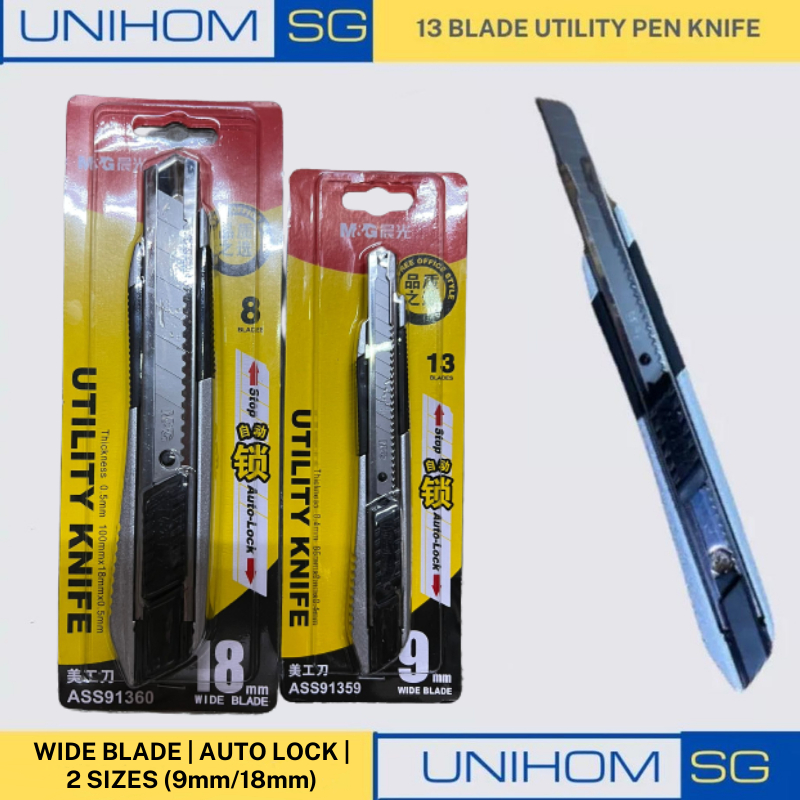 UnihomSG [ReadyStock] Heavy Duty Utility Alloy/Stainless Steel Penknife ...