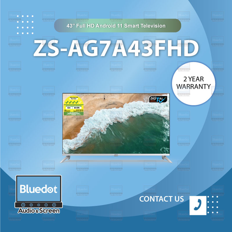 AIWA 43″ | 437A| Full HD Android 11 Smart TV | Frameless TV | Shopee ...