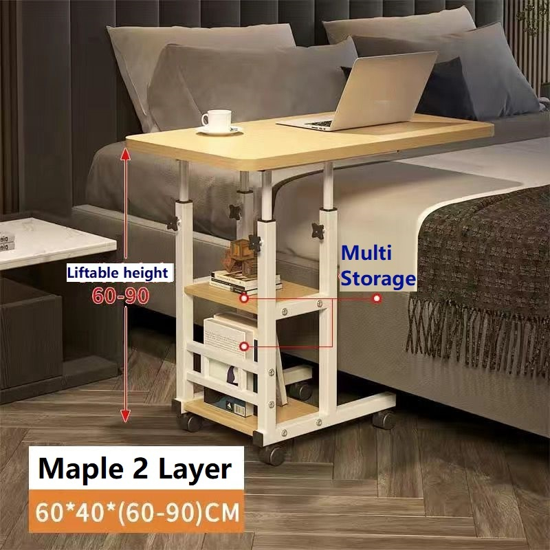 [ SG Ready Stock] 60cm/80cm Movable Laptop Table/ Computer Study Desk ...