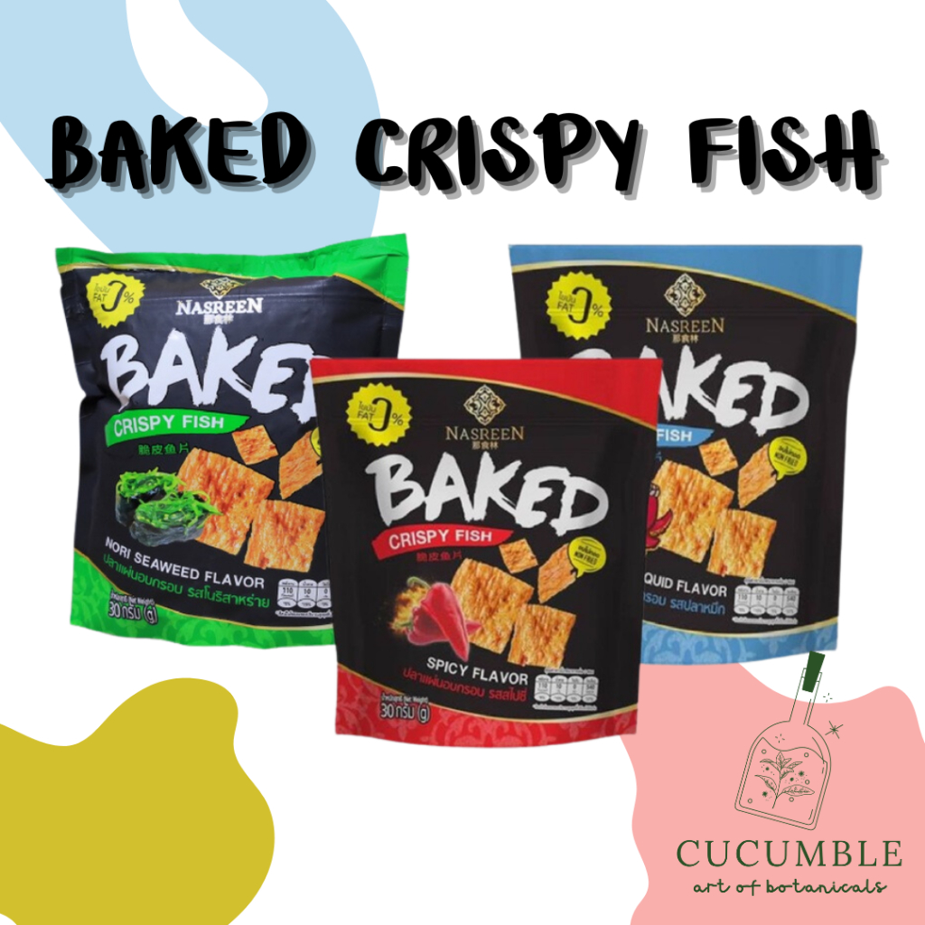 NASREEN Baked Crispy Popular Fish Snack Assorted Flavours (Halal Thai ...