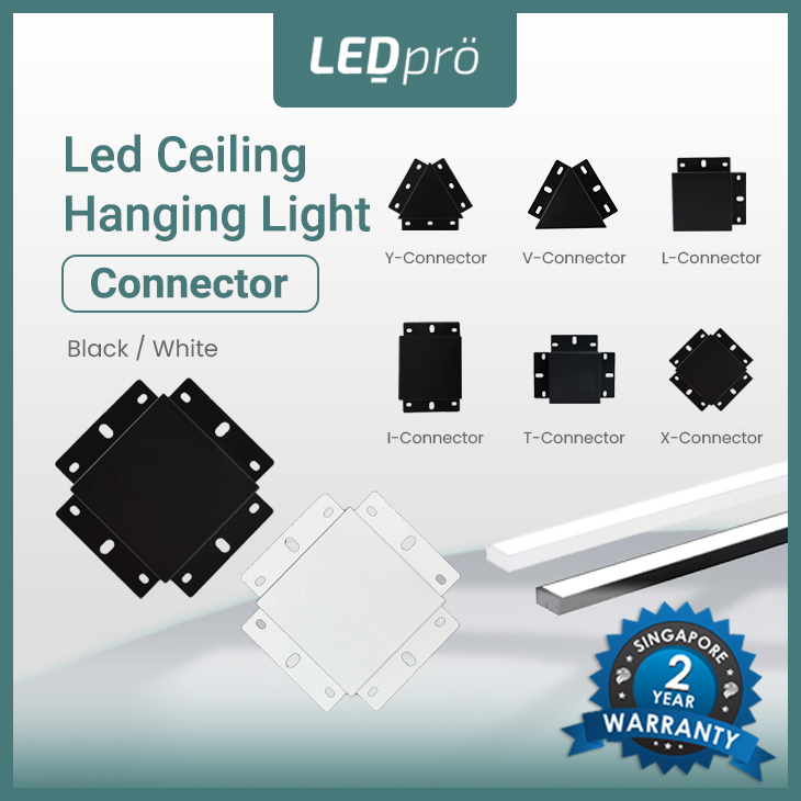 LEDPRO Led Connector For Led Hanging Light/ Office Light/ Long Ceiling ...