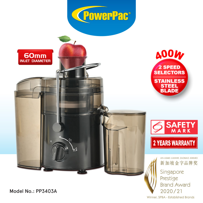 PowerPac Juice Extractor with 2 Speed Stainless Steel Blades PP3403A Shopee Singapore