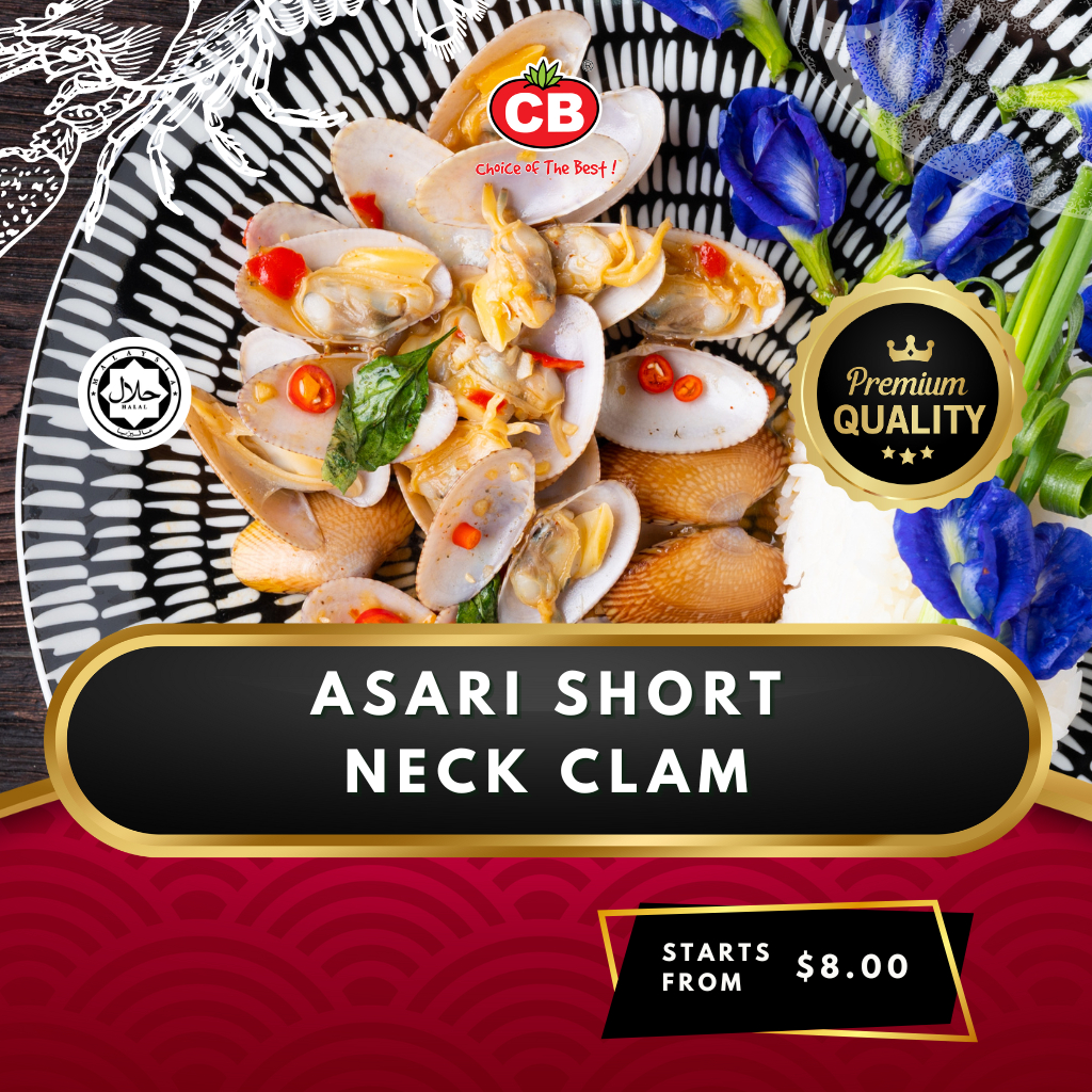 [CB] Asari Short Neck Clam - 1kg | Frozen Seafood | Frozen Shellfish ...