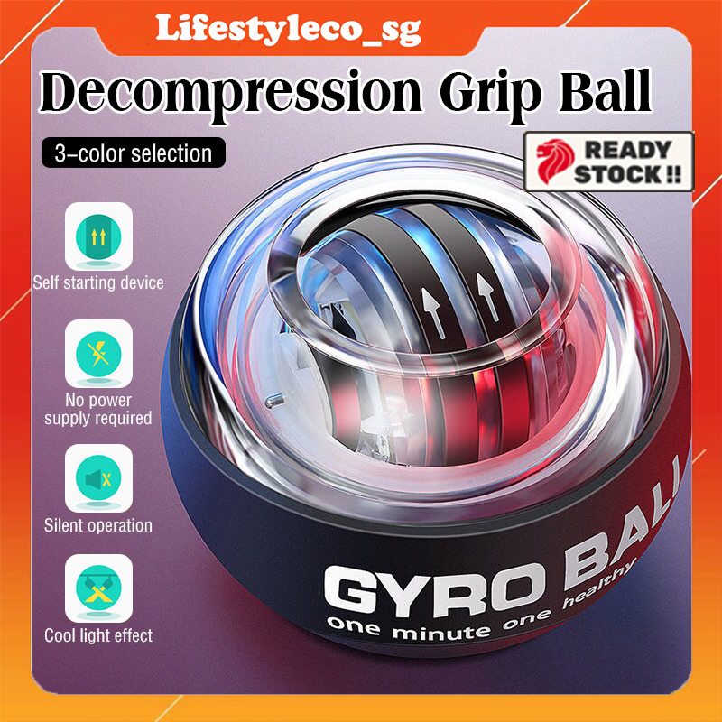 💪 Best SG Stock 💪 Gyro ball LED wrist ball power training fitness ...