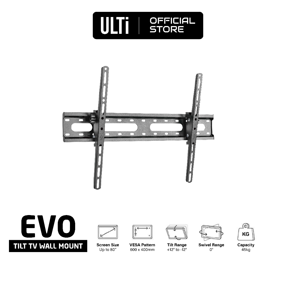 ULTi Evo Tilt TV Wall Mount - Universal Low Profile TV Mount Bracket ...