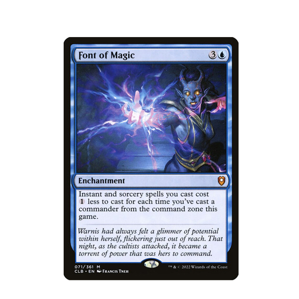 Magic The Gathering - Font of Magic Card (Commander Legends: Battle for ...