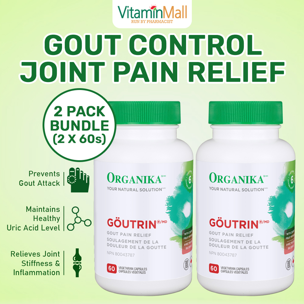 [TWIN PACK] Goutrin Gout Supplement -Lower Uric Acid, Relief Gout Pain ...