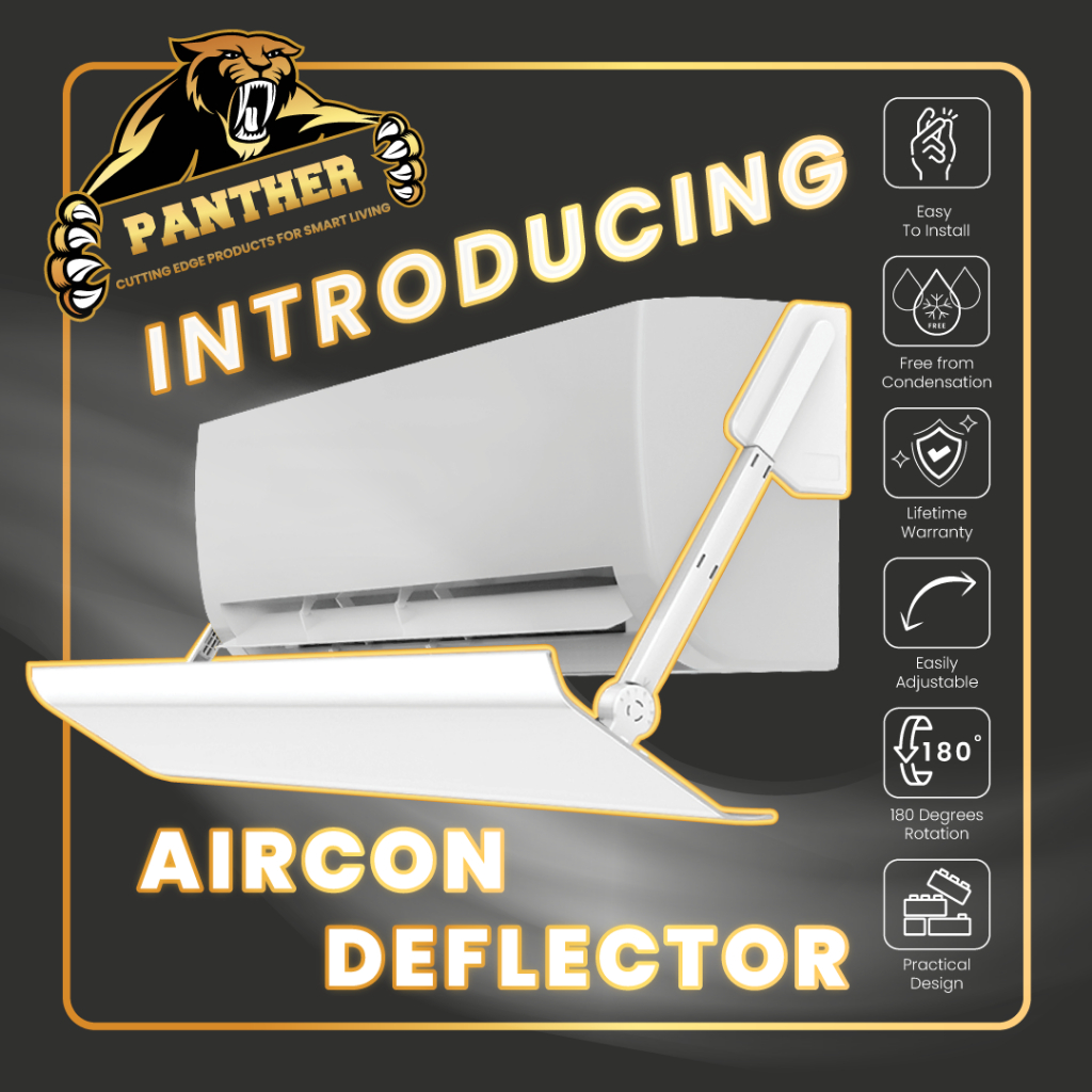 [READY STOCK] Panther Classic Aircon Deflector (100CM) panel blocking ...