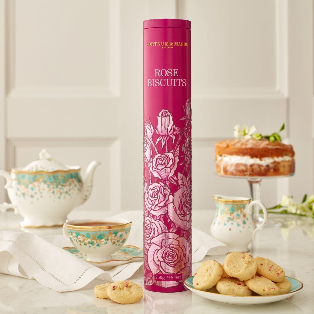 FORTNUM AND MASON ROSE BISCUITS / COOKIES (TALL TINS) | Shopee Singapore