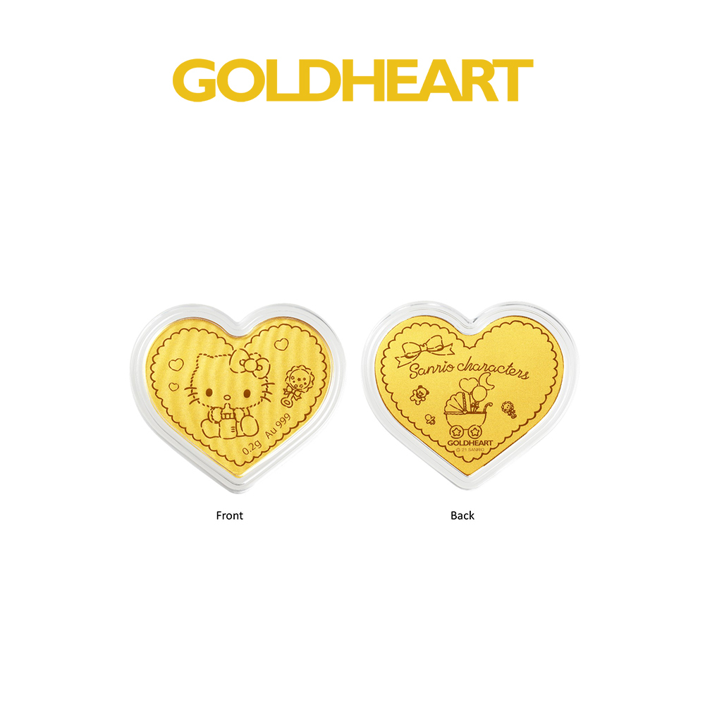 Goldheart 999 Gold Sanrio Characters Playtime Collection 0.2G Gold Coin ...