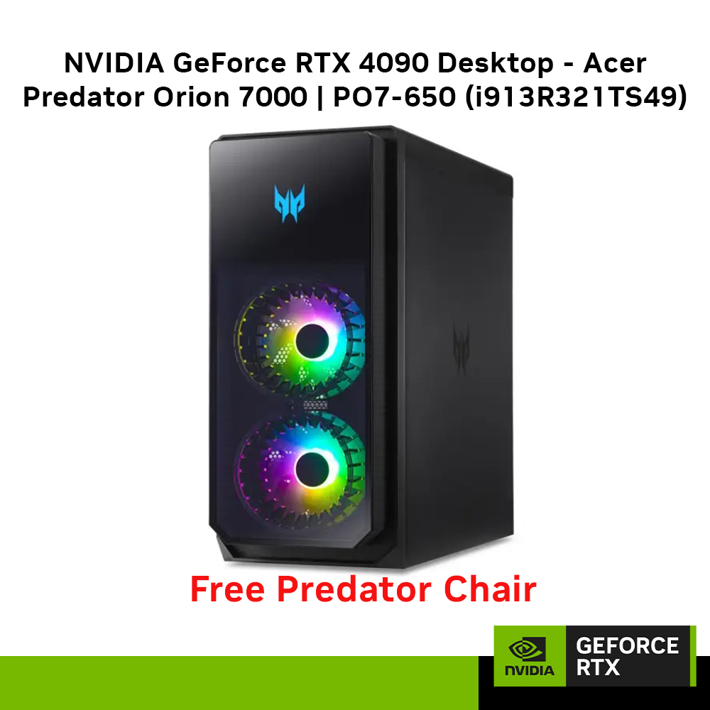 NVIDIA GeForce RTX 4090 Gaming Desktop - Acer Predator Orion 7000 | PO7 ...