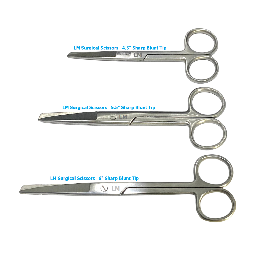 LM CLIP Nurse Utility Scissors 5.5" SharpBlunt Tip, medical grade ...
