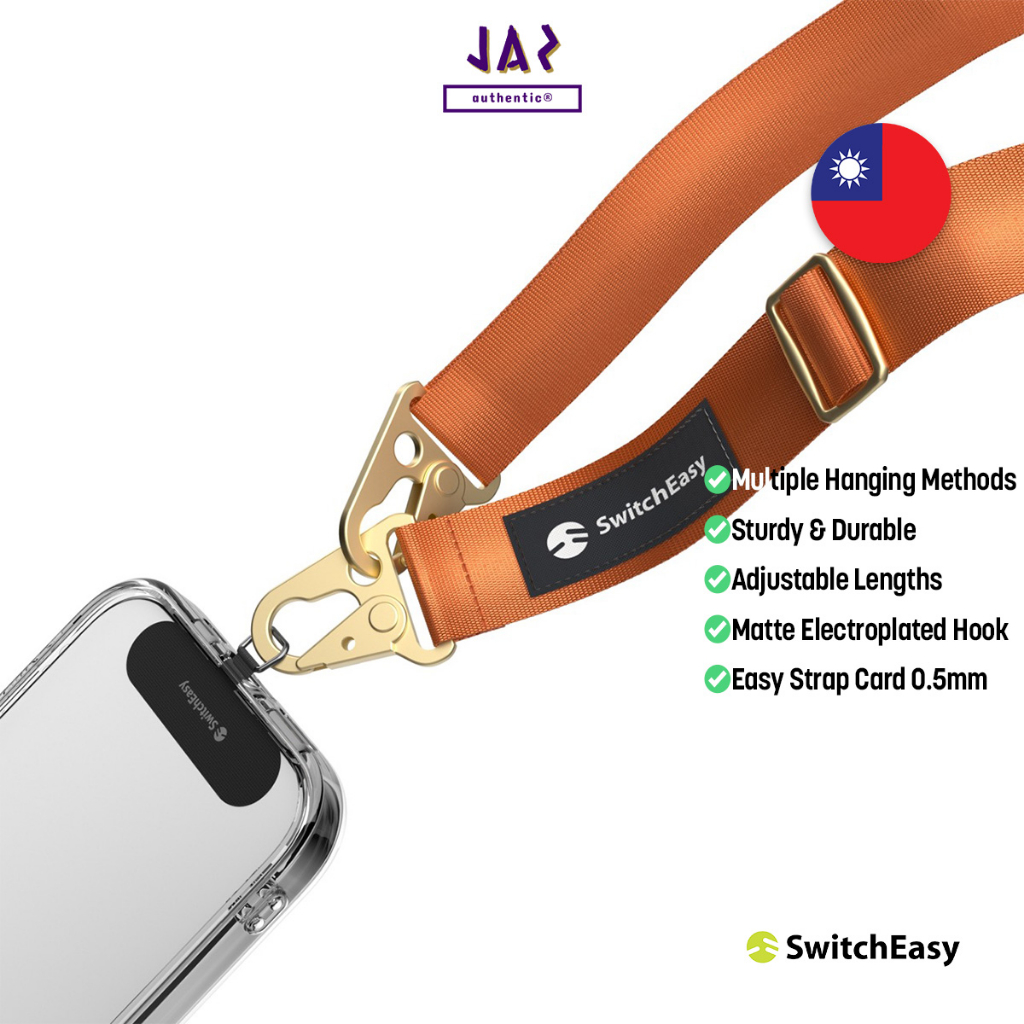 SwitchEasy EasyStrap with EasyStrap Card 25mm Zinc Alloy & Nylon Mobile ...