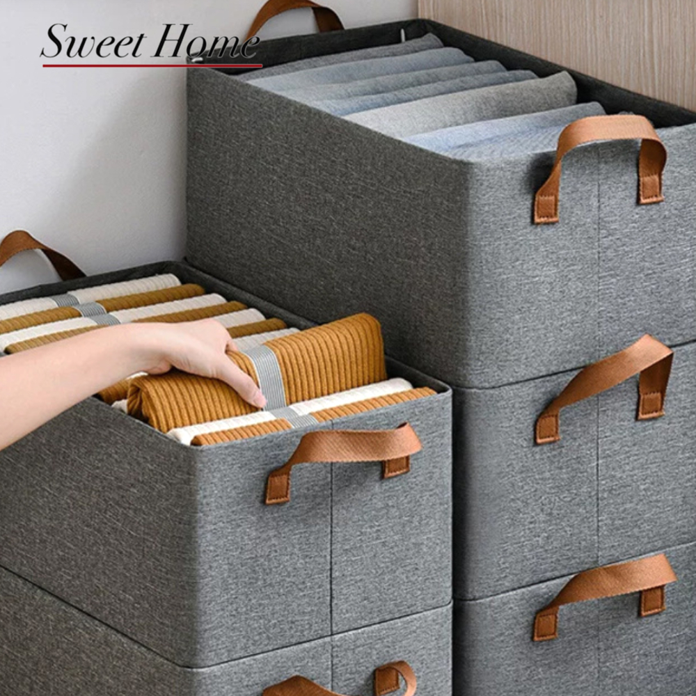 Cationic Foldable Fabric Organizer Wardrobe Closet Storage Box ...