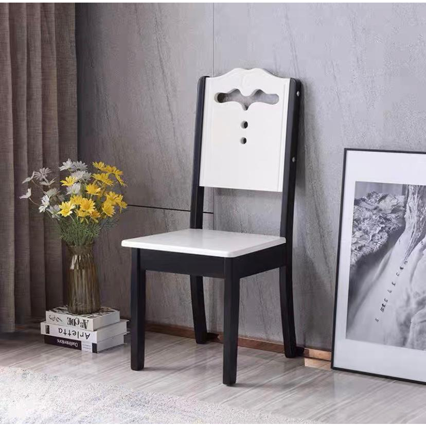 Full Solid Wood Chair Dining Chair Study Chair | Shopee Singapore