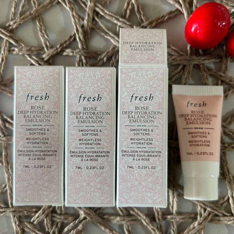 Fresh Rose Deep Hydration Balancing Emulsion (3pc set) | Shopee Singapore