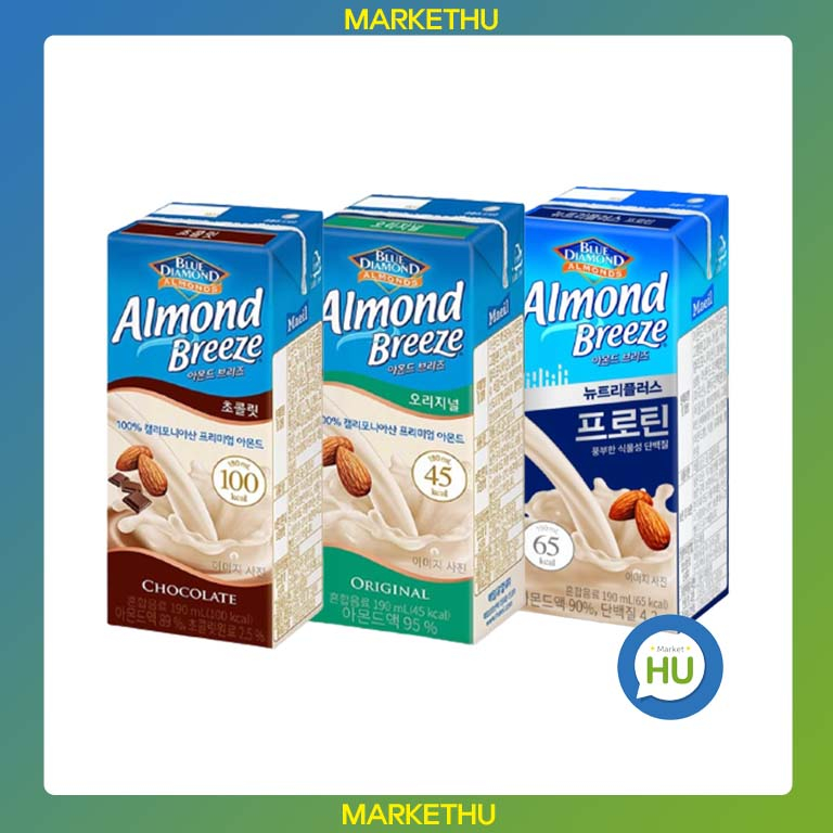 [MAEIL] Almond Breeze 190ml 3 Flavors Original, Chocolate, Protein ...