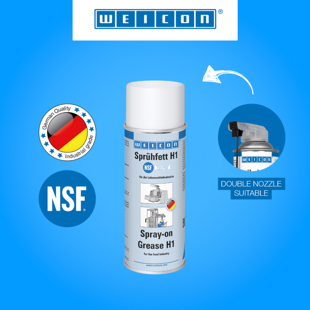 WEICON Spray Grease H1 High Temperature Grease 400ml special with NSF ...