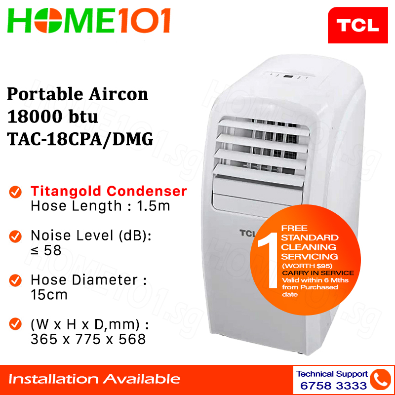 TCL Titan Gold Series Portable Aircon 18000BTU TAC-18CPA/DMG *NO ...