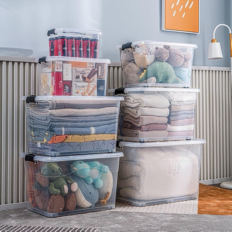 【SG Wholesale】Home Organizer Stackable Transparent Storage Box ...