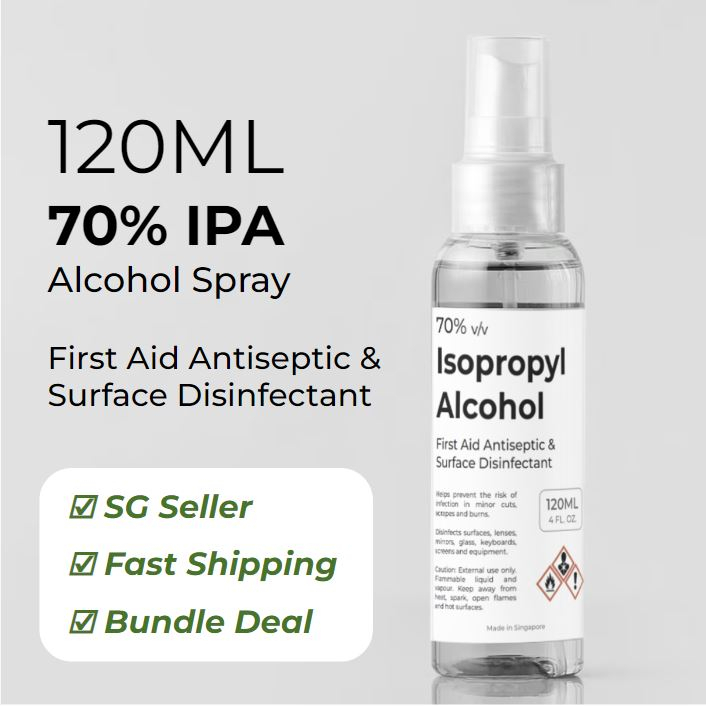 [SG SELLER] 120ml 70% IPA Alcohol Spray | Disinfectant & Antiseptic ...