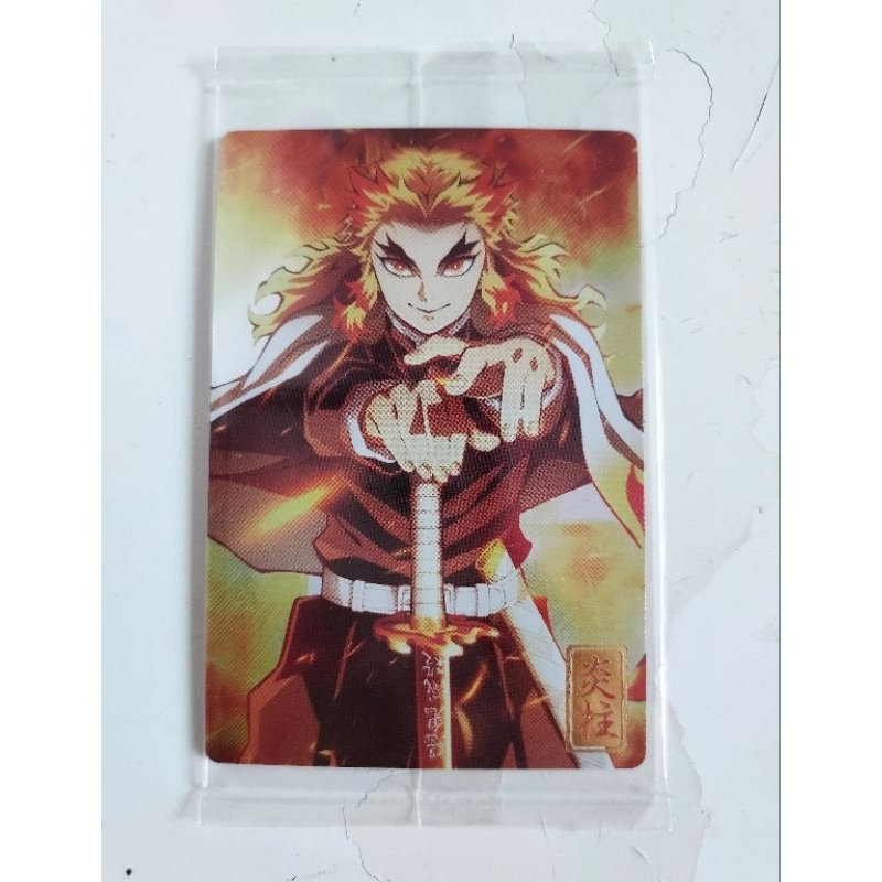 Rengoku Demon slayer kimetsu no yaiba anime wafer bandai card | Shopee ...