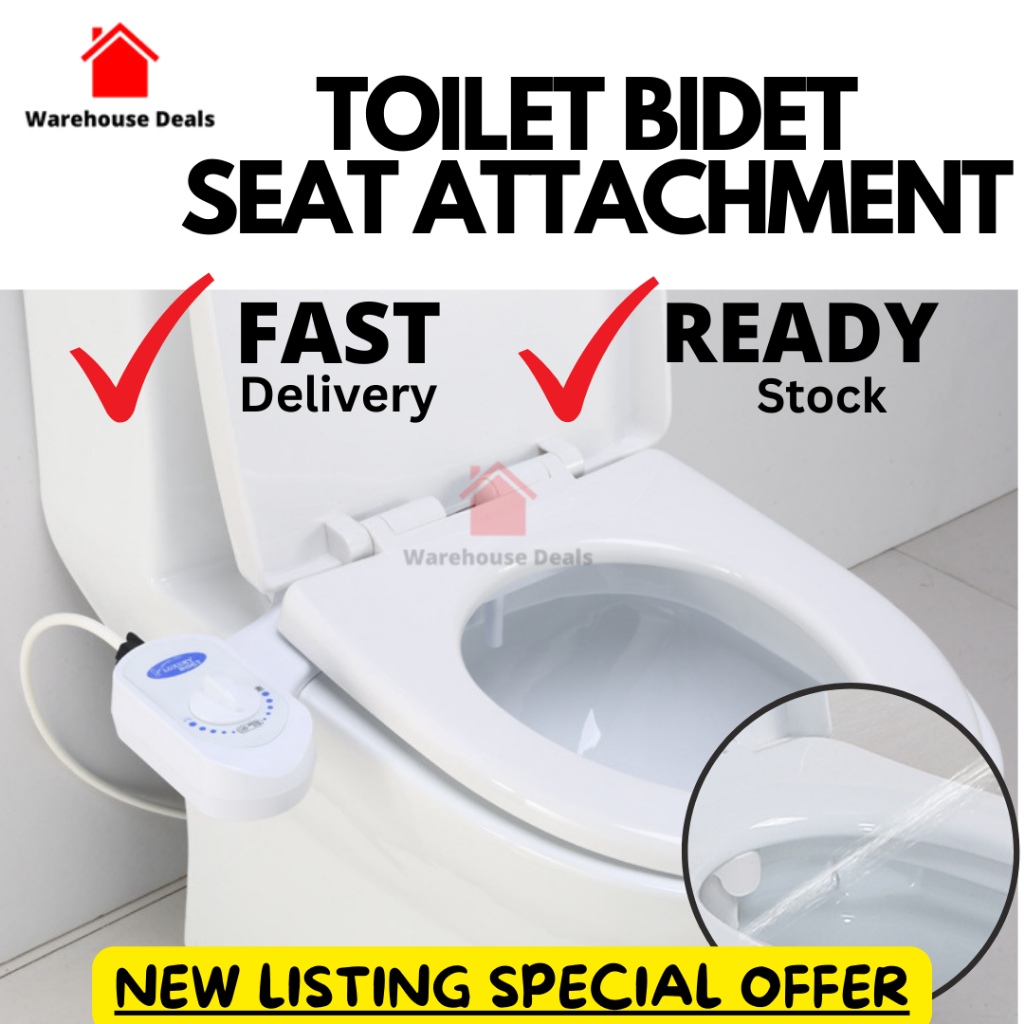 Bathroom Toilet Bidet Water Spray Seat Attachment Non Electric Bidet ...