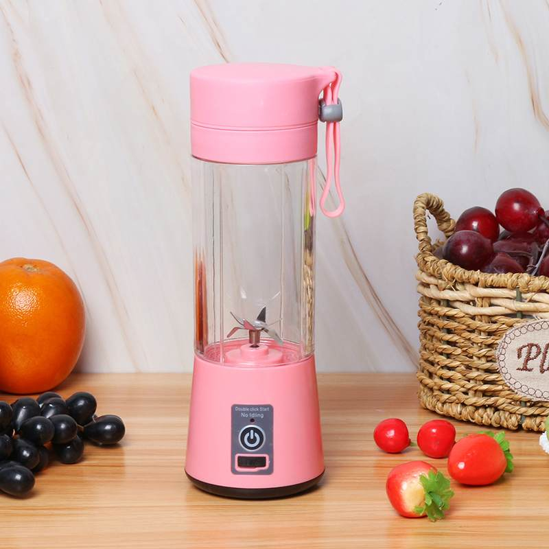 380ml 6 Blades Mini Portable Electric Fruit Juicer USB Rechargeable ...