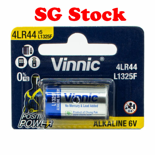Vinnic 4LR44 / 476A / PX28 / L1325F 6V Alkaline Battery | Shopee Singapore