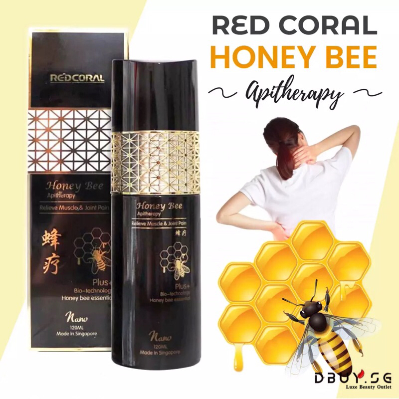 Red Coral | 💯 Authentic Honey Bee Apitherapy Pain Relief Gel (34ml,120ml) | Shopee Singapore