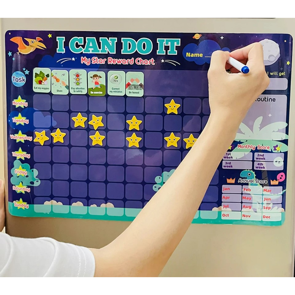 Reward Chart / Magnetic Board for Kids/Reward Points for Kids | Shopee ...