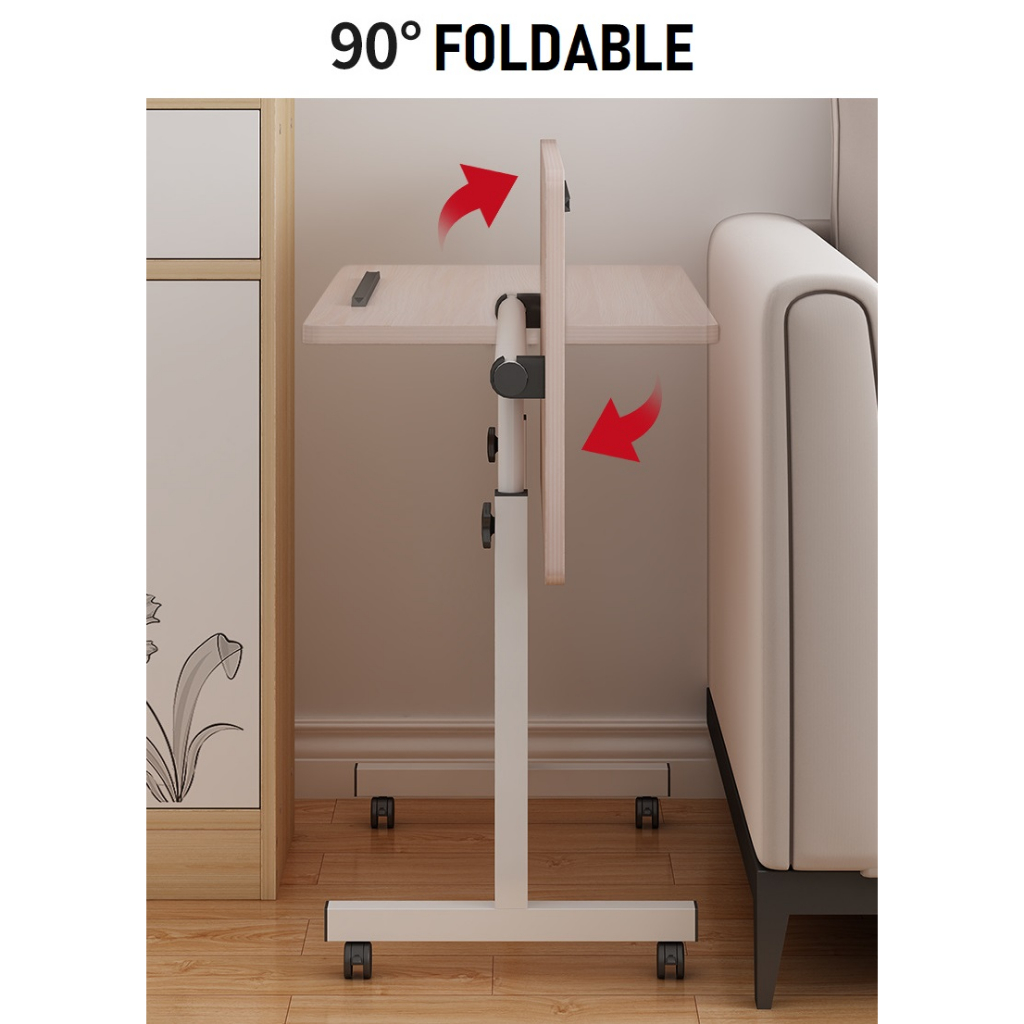 [SG Stock]60cm/80cm Folding Table/ Foldable Table/ Movable Laptop Table ...