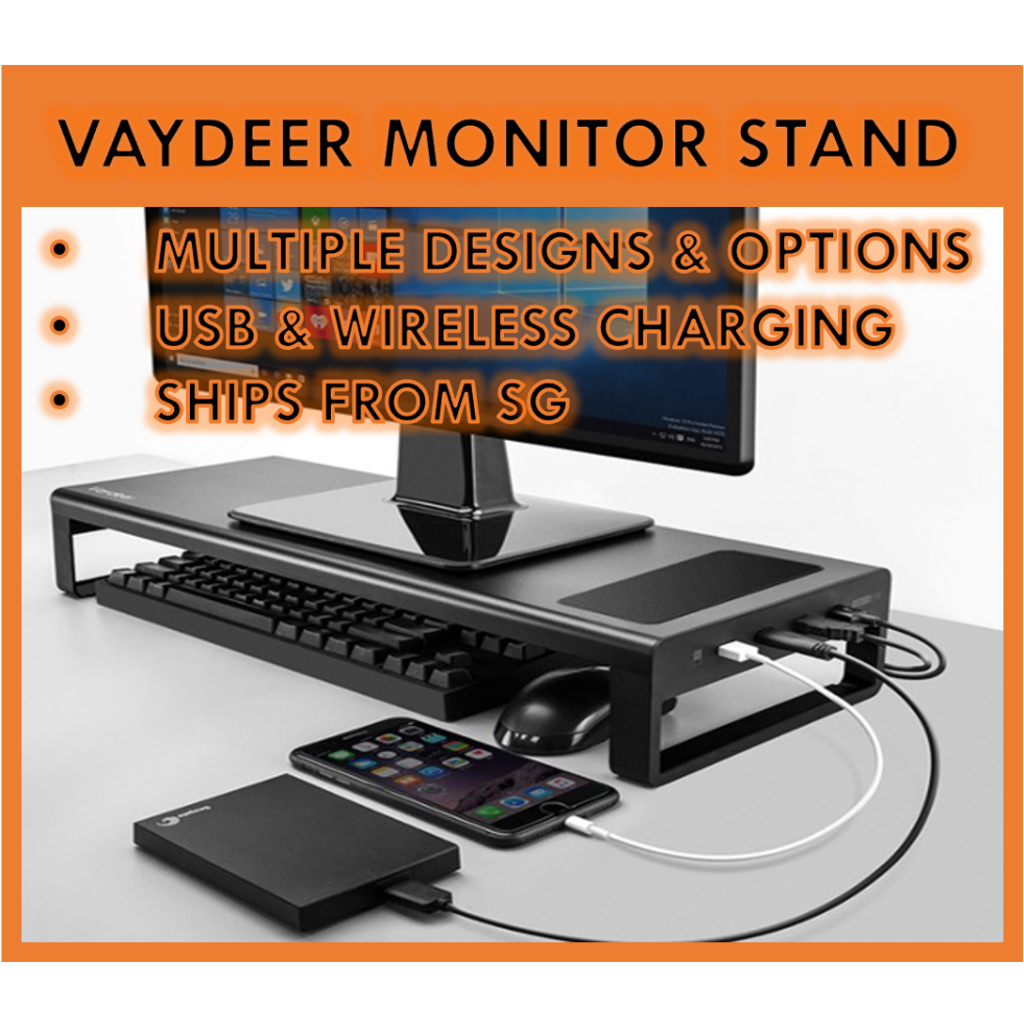 Vaydeer Aluminium Monitor Stand for Desk | Shopee Singapore