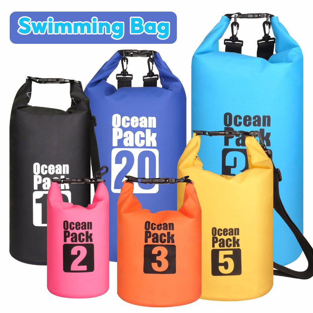 2/5/10/20/30L Waterproof Bag Outdoor Swimming Bag Diving Compression ...