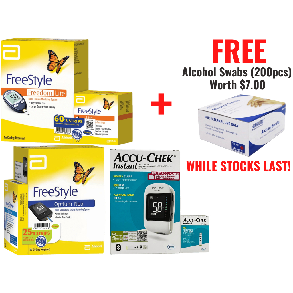 Accu Chek Instant Glucose Meter - Freestyle Optium Neo - Freestyle ...