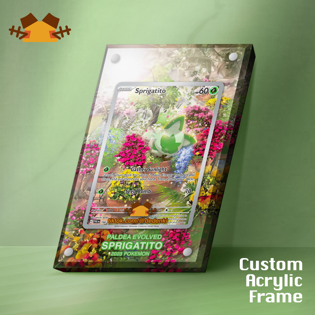 Sprigatito Custom Card Frame | Shopee Singapore