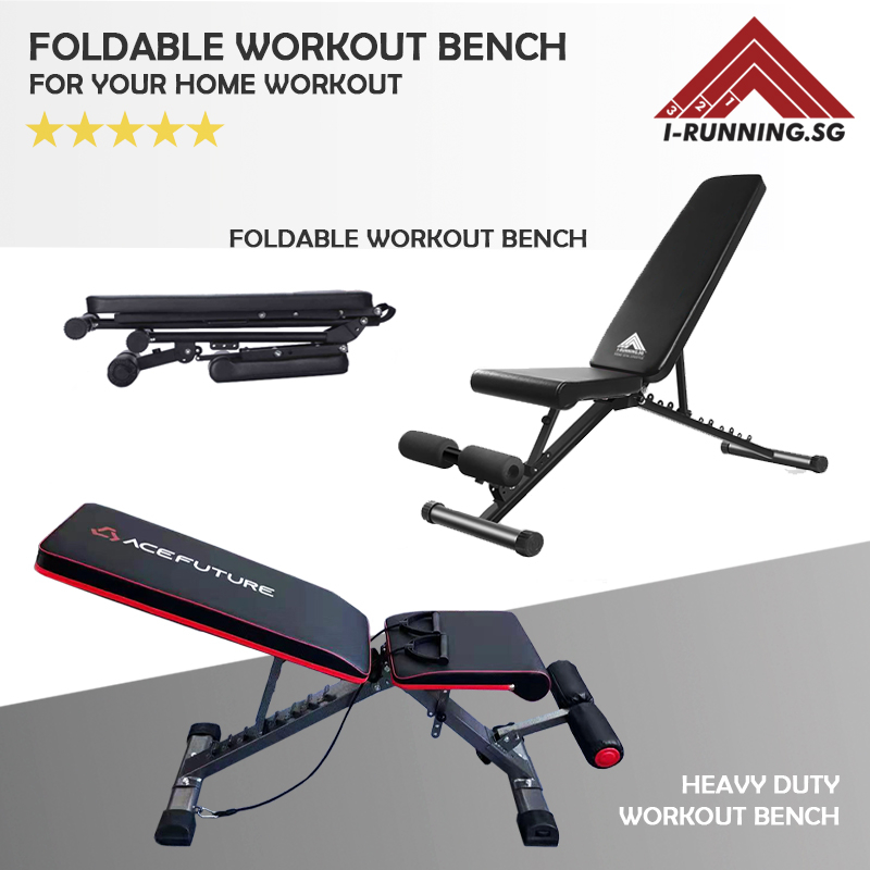 I-Running Foldable Workout Bench ★ Sit Up Bench ★ Home Gym Bench ...