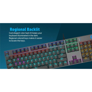 HP GK400F WIRED MECHANICAL GAMING RGB KEYBOARD WITH BLUE SWITCH , ANTI ...