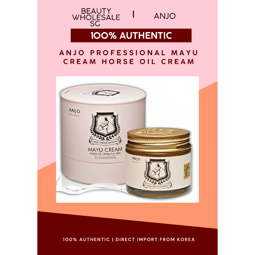 ANJO Professional Mayu Cream Horse Oil Cream 70g | Shopee Singapore