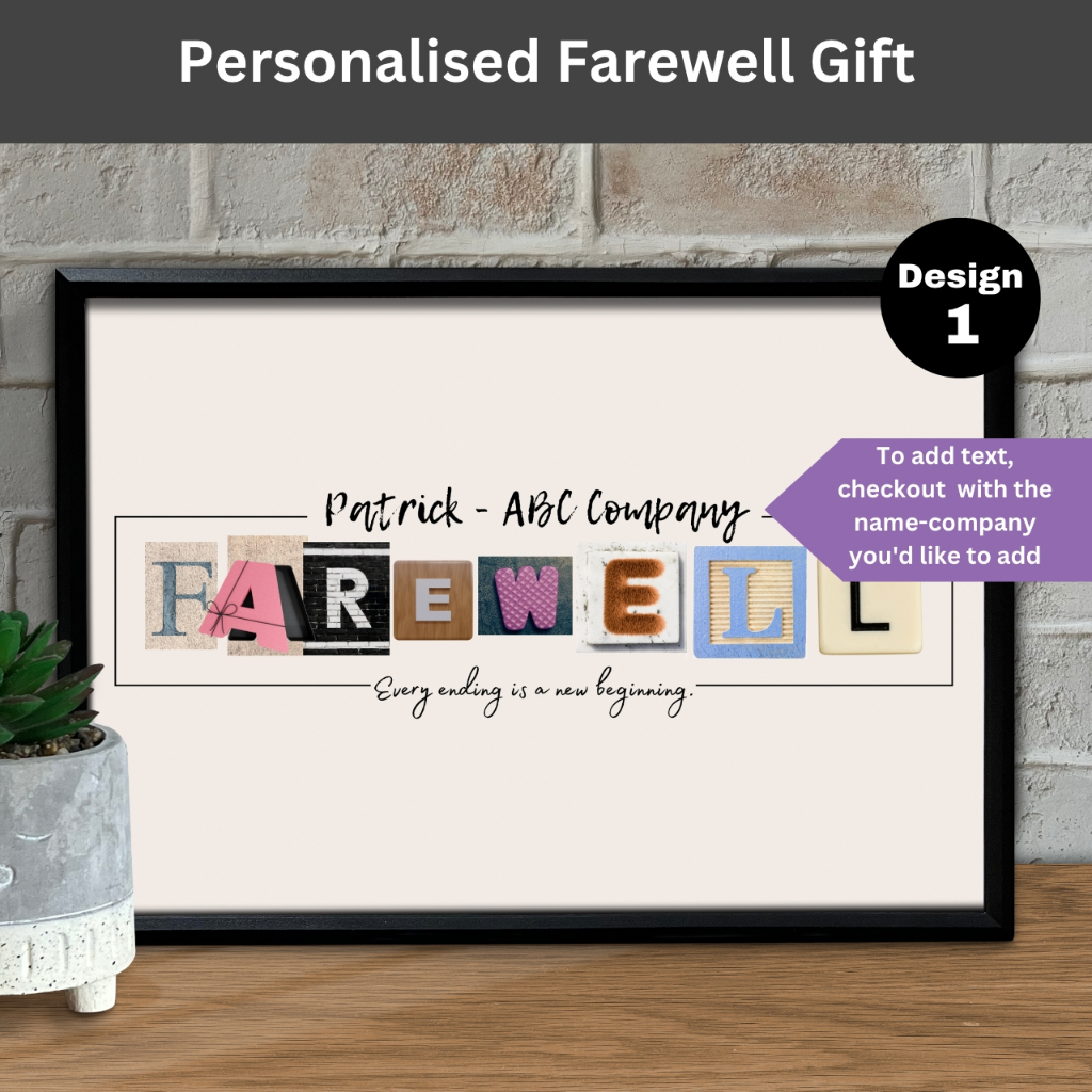 Personalised Farewell Retirement Message Board for your leaving ...