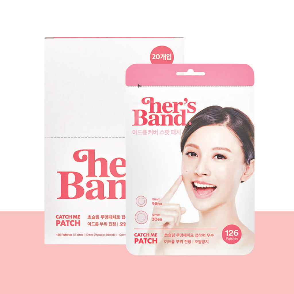 🇰🇷 [Catch me Patch] (126pcs) Her's Band Pimple Acne Stickers Nico ...