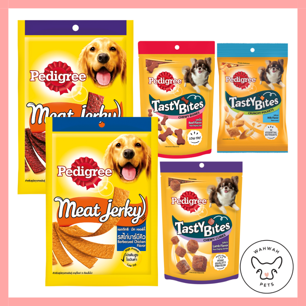 PEDIGREE DOG TREAT MIX FLAVOUR MEAT JERKY, TASTY BITES CRUNCHY GOOD ...